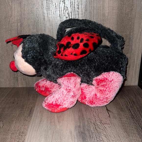 Toys | Ladybug Hearts Plushies Huggable Animal Purse Plush 12 Bag Toy ...